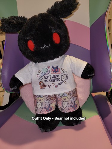 OUTFIT ONLY Build A Bear Moth Mothman PJ Custom Cryptids Kawaii Fit ...
