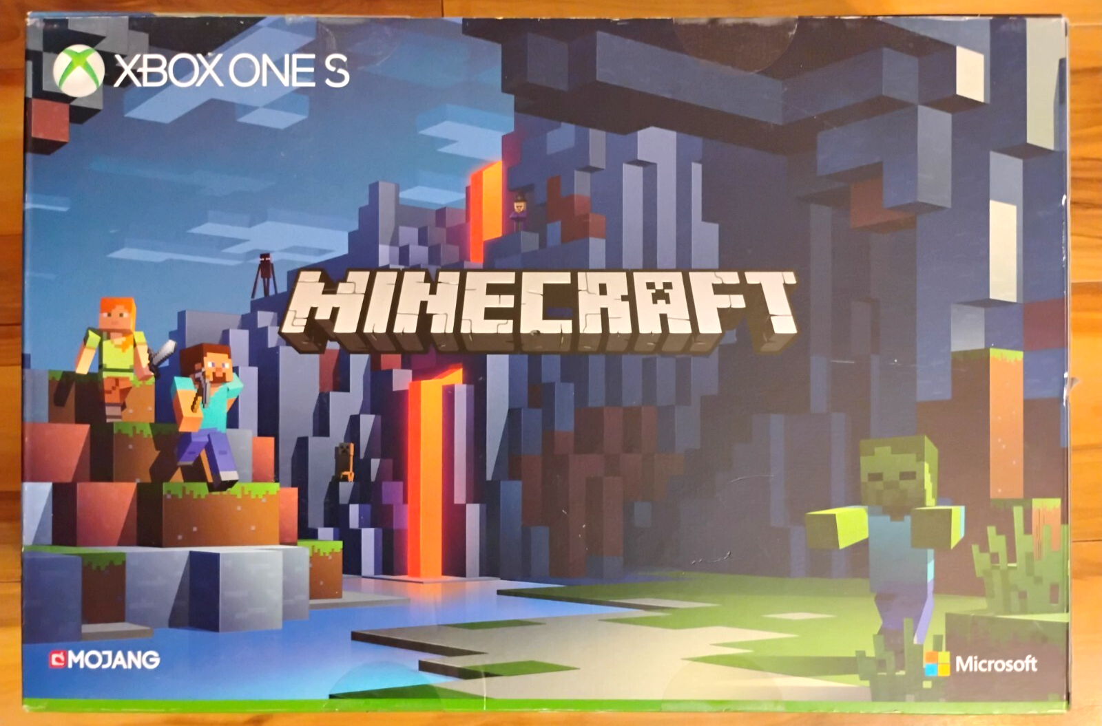 Microsoft Xbox One S Minecraft Limited Edition Bundle 1TB Green & Brown ...