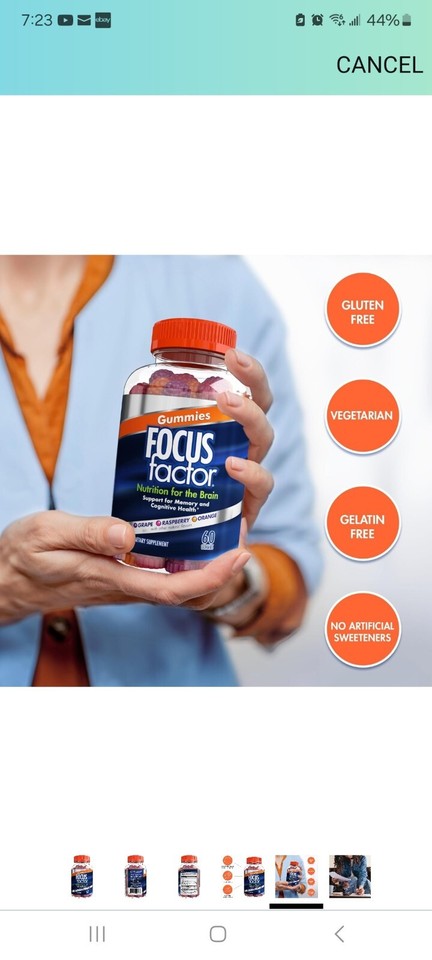 2x Focus Factor Brain Food Nootropic Neuro Hacker Energy Focus Memory ...