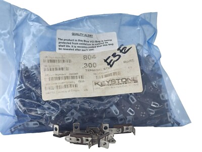 *Lot of 50* Keystone 804 Terminal Strip Standard Lug 2 Terminals .375 ...