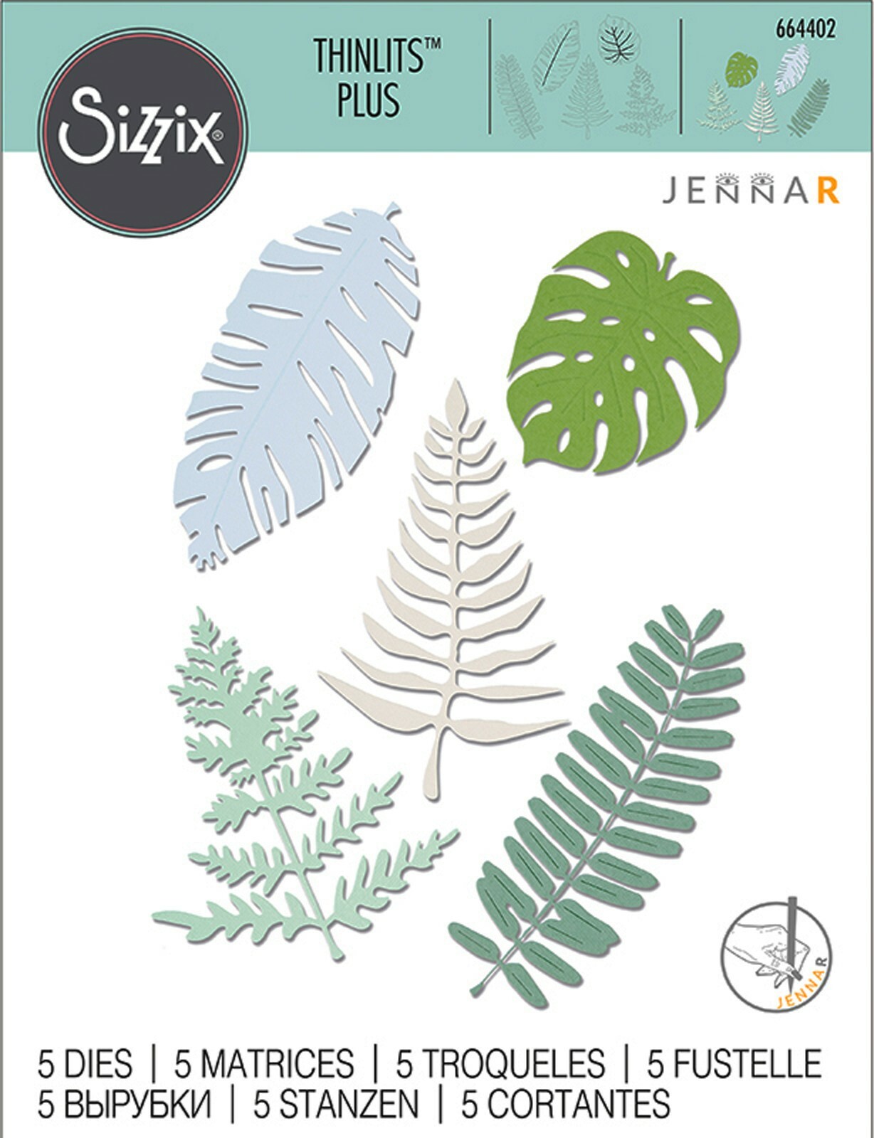 Sizzix Thinlits Plus 5pc set Large Tropicals #664402 MSRP $57.99 by J. Rushforth | eBay