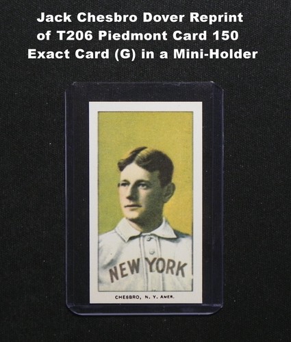 JACK CHESBRO Dover Reprint Piedmont 150 _ Exact Card (G) in a Mini-Top ...