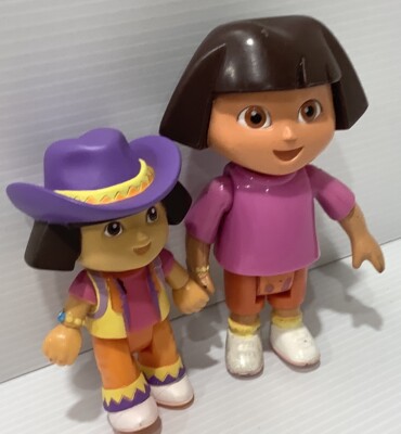 Dora The Explorer Figurines Rare Vintage Mattel Toy x2 Talking ...