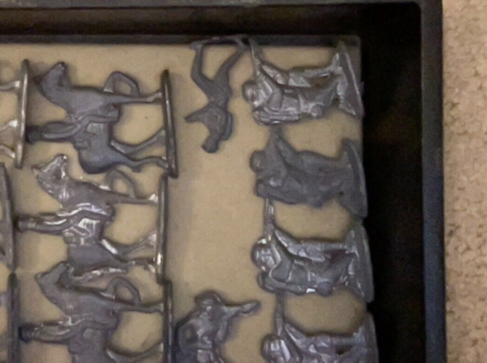 Set of Antique Lead Toy Infantry Soldiers. 56 Different Men Some On ...