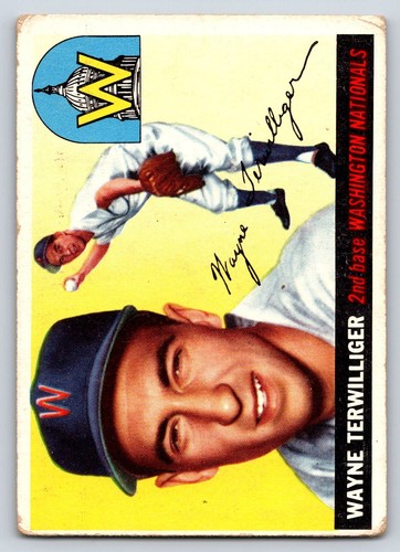 1955 Topps #34 Wayne Terwilliger Washington Senators Good 24522 | eBay