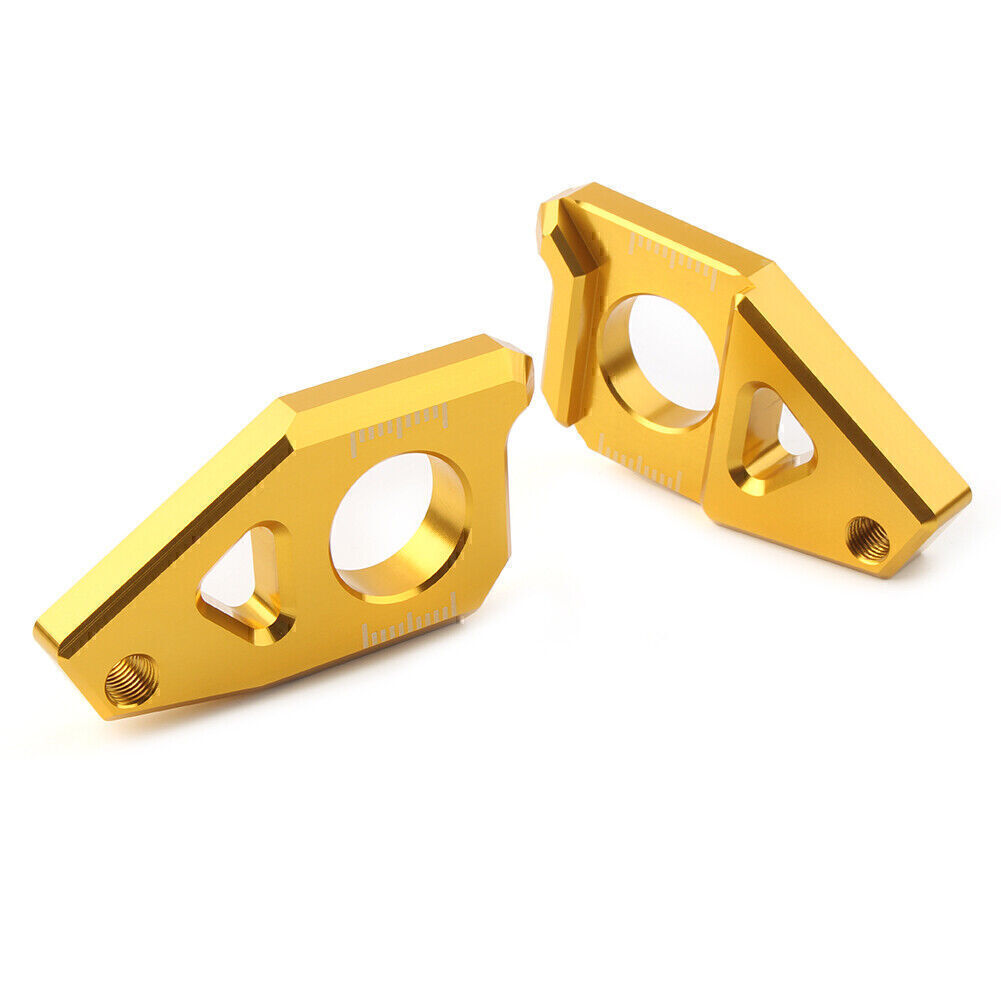 Motorcycle Axle Spindle Chain Adjuster Blocks For Yamaha YZF FZ8 FZ1 ...