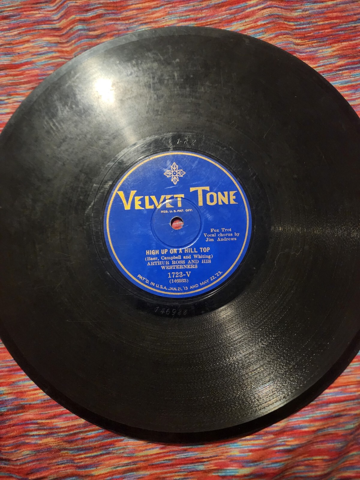 Rare 78 RPM Records- Patented. Read For Titles. Victor, Clarion, Velvet ...