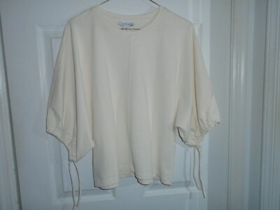 Topshop Beige Wide Sleeve Top Size 6 | eBay