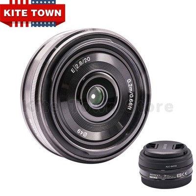 Sony E 20mm F2.8 Pancake Prime Lens E Mount SEL20F28 APS-C Black ...