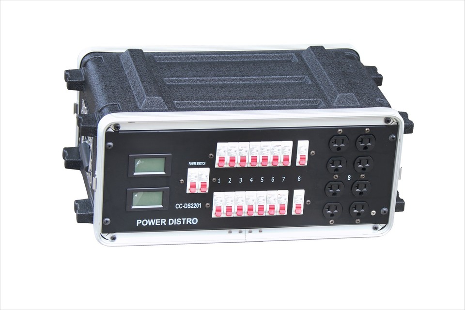 Mini 4U 32A Power Distribution Box - 5Pin CEE Input with Breaker ...