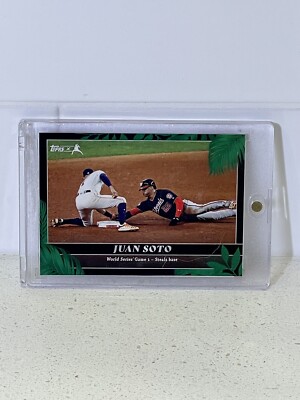2022 Topps x Juan Soto Juan Soto #52 /75 Green Washington Nationals ...