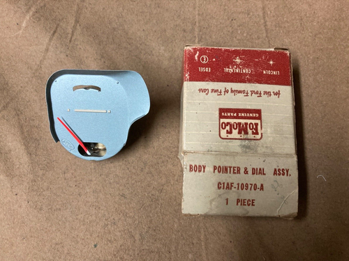 1961 Ford car & Mercury Monterey NOS 12V temperature gauge in dash C1AF ...