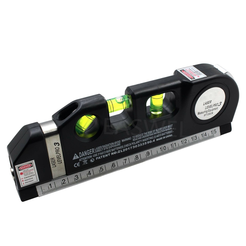 Multipurpose Laser Level Vertical Horizon Measuring Tape Aligner Metric ...