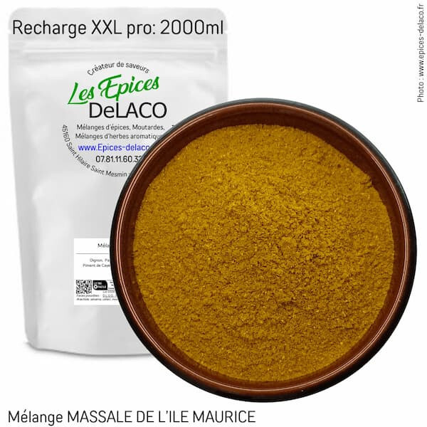 Mélange d'épices MASSALE de L'ILE MAURICE - recharge | eBay