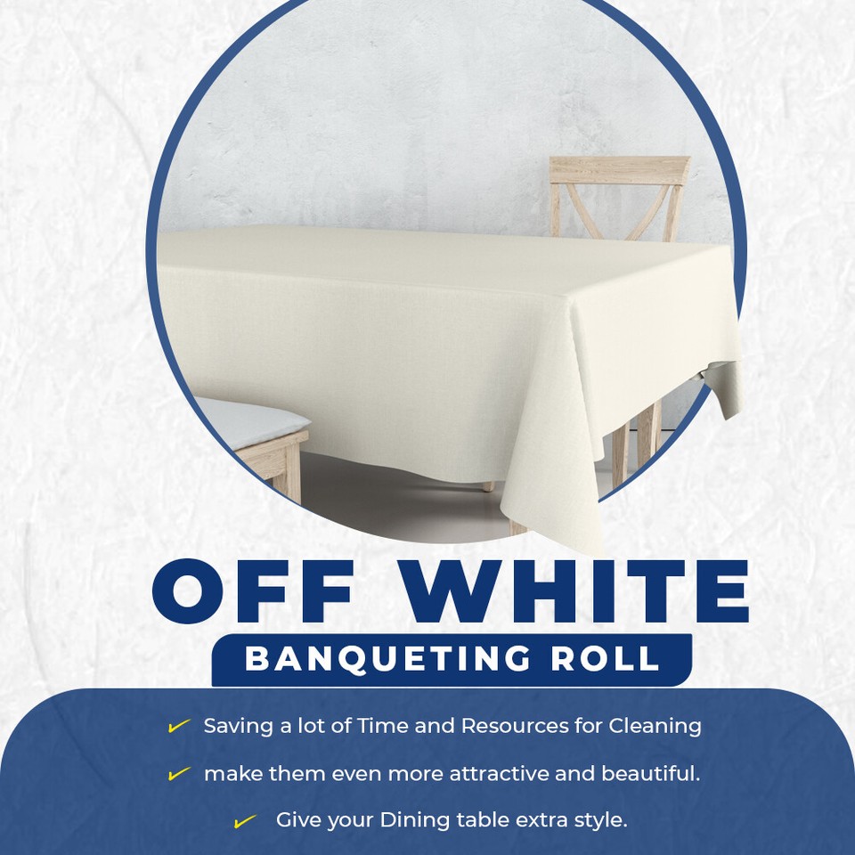Paper Banquet Roll Table Cloth Banqueting Cover for Wedding Buffet ...
