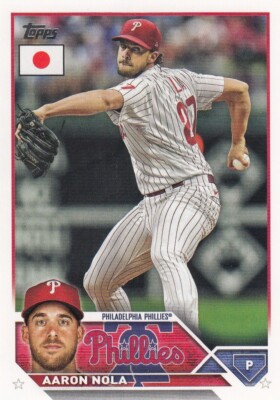 AARON NOLA TOPPS JAPAN BASE PHILADELPHIA PHILLIES #191 2023 23 | eBay