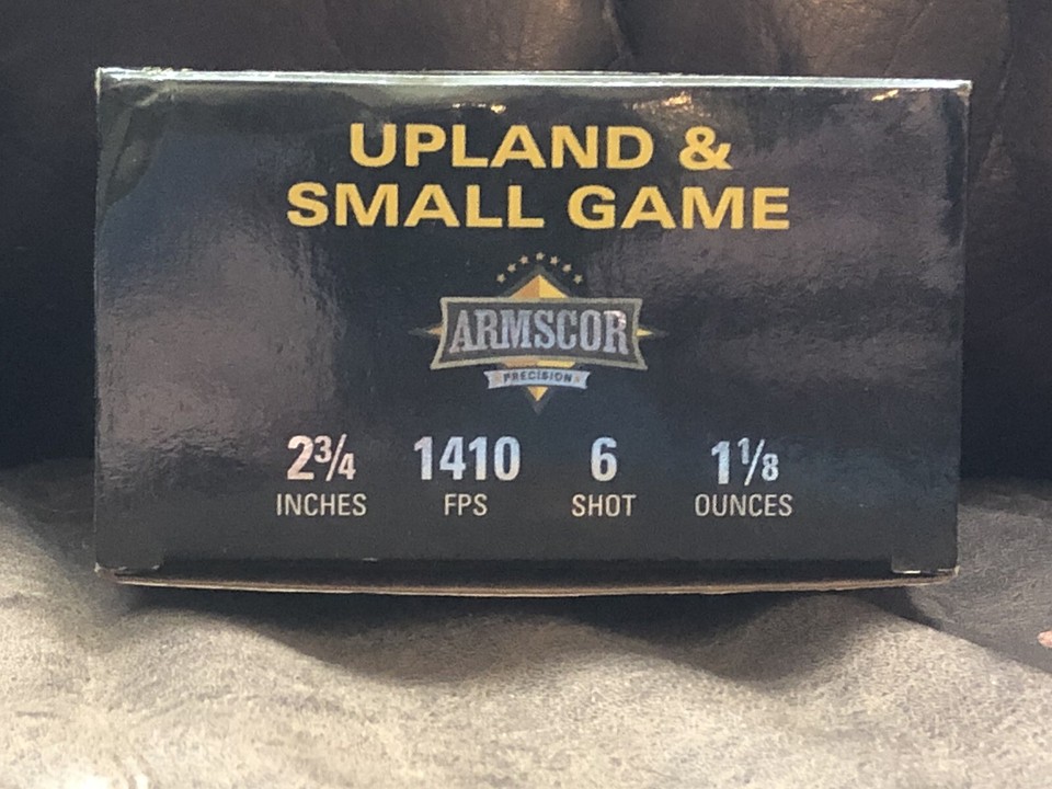 Armscor Upland & Small Game Load Shotgun Shell Rabbit Ammo Empty Box ...