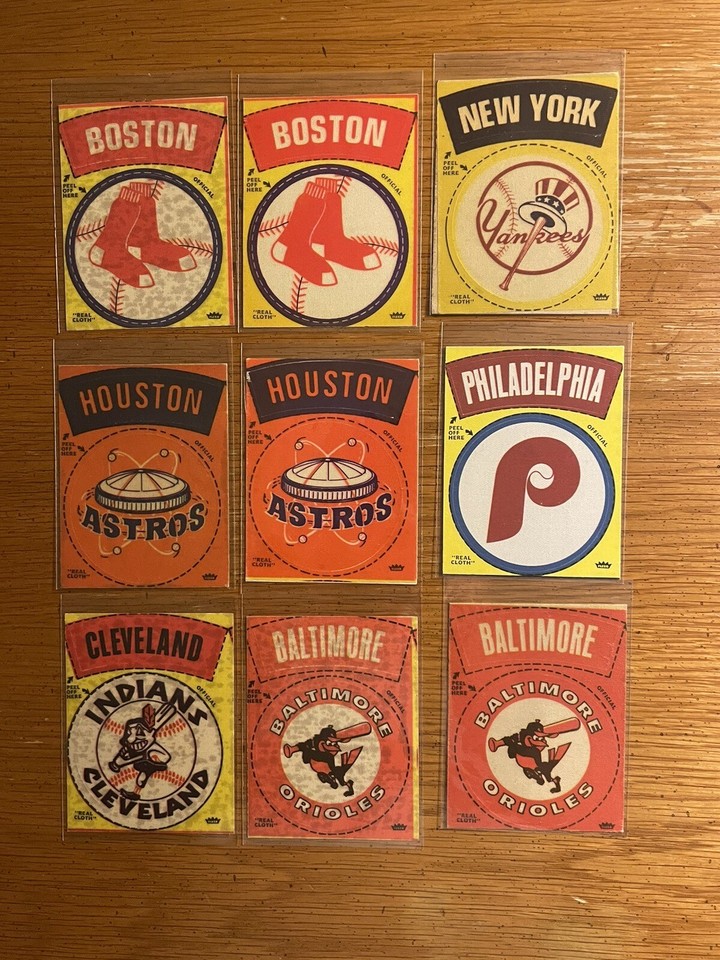 1968-1972 Fleer Baseball Cloth Stickers Lot of (50) | eBay