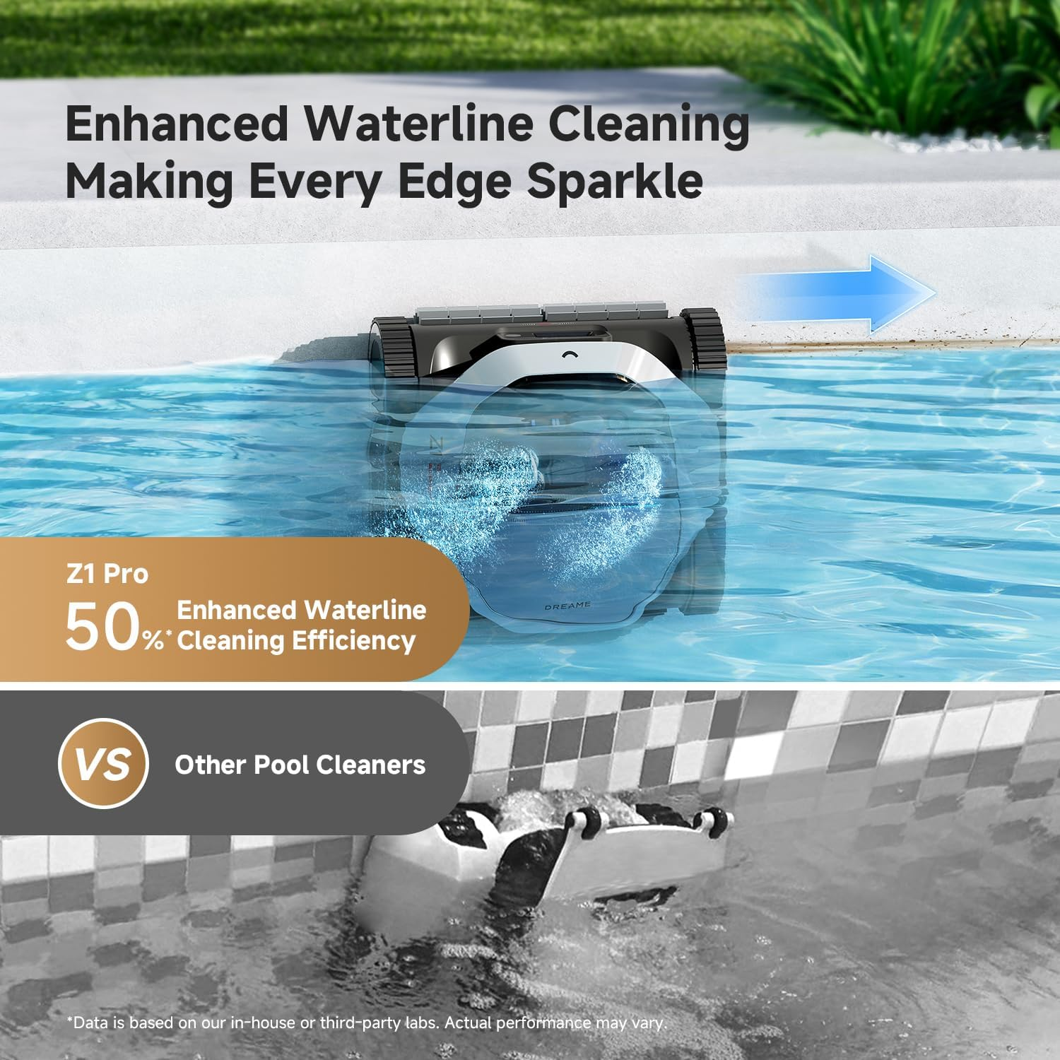 DREAME Z1 Pro Cordless Robotic Pool Cleaner, Lifi Remote Control, 8000 ...