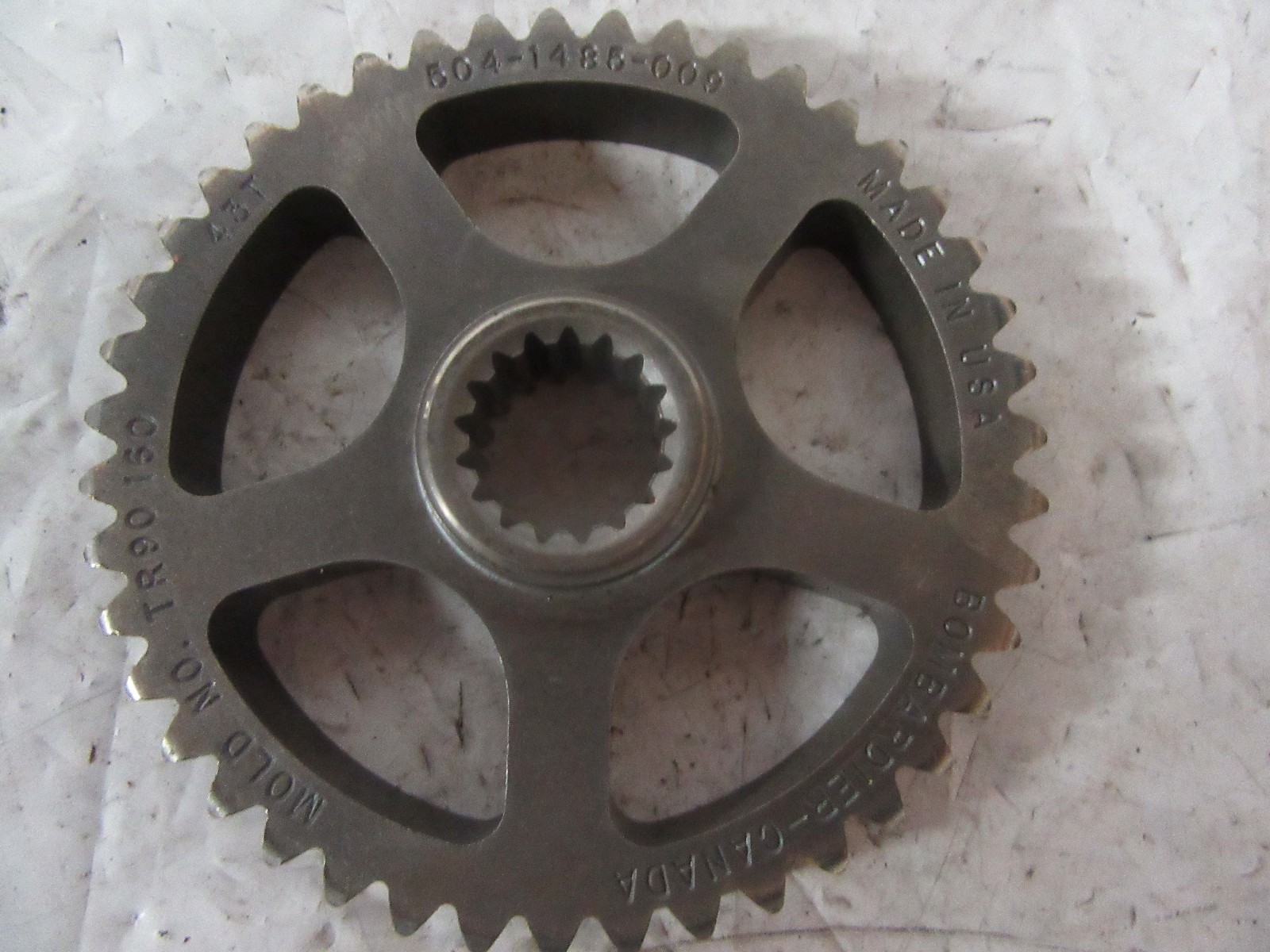 Ski Doo Snowmobile Chain case Gear (43-Outer 17-Inner) #504-1485-009 ...