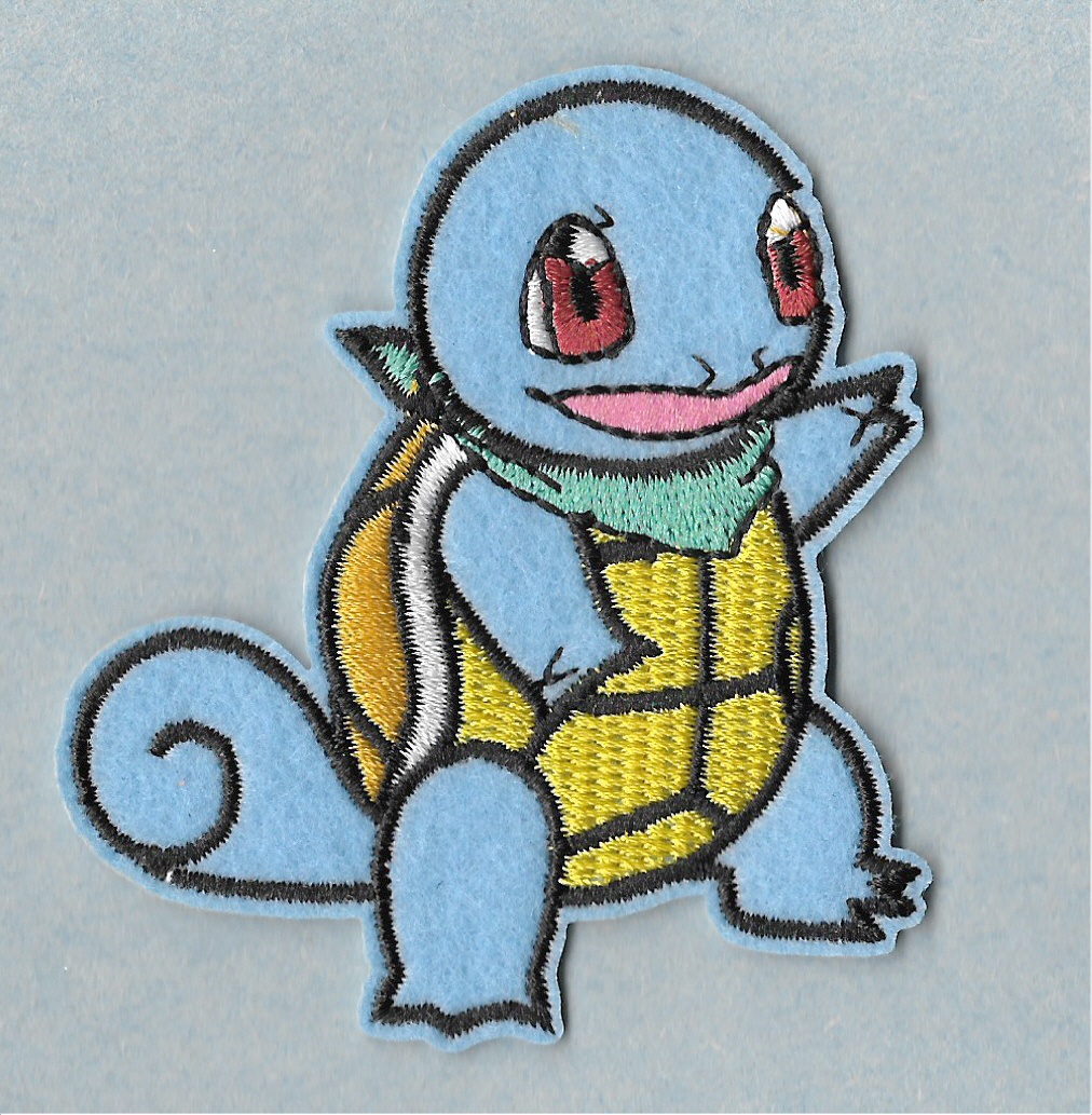Squirtle - Cartoon - Game - Go - Embroidered Iron On Applique Patch | eBay