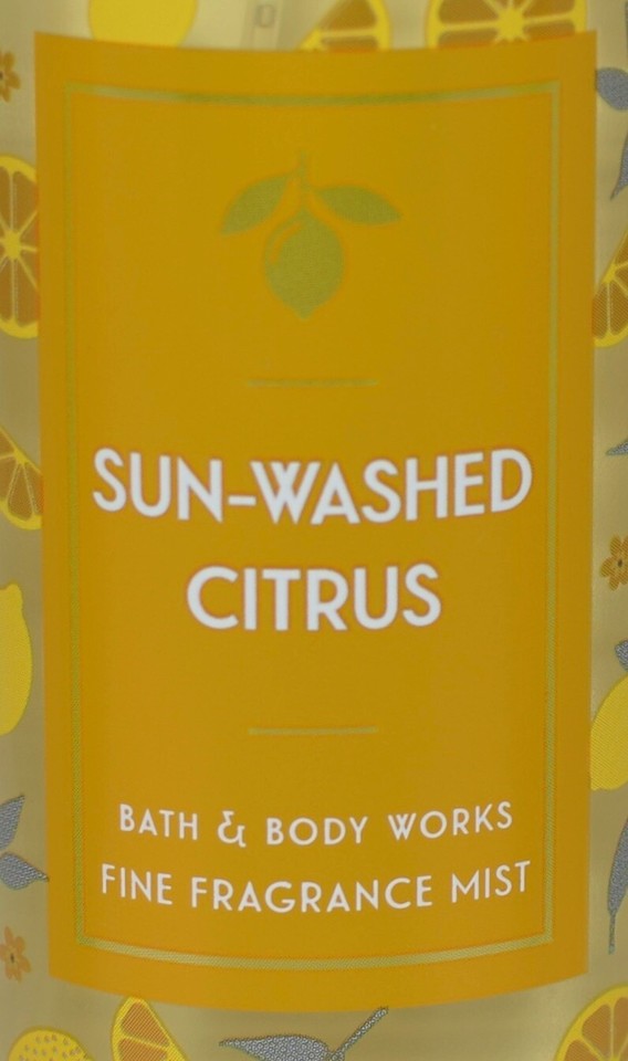 5 NEW BATH & BODY WORKS SUN-WASHED CITRUS FRAGRANCE MIST SPRAY 8 OZ ...