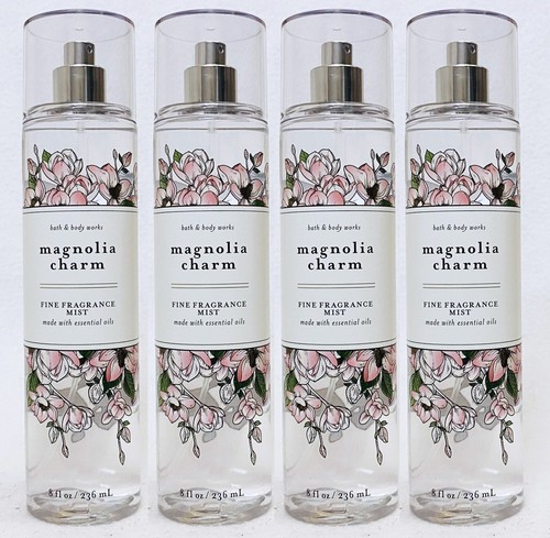 4 Bath & Body Works MAGNOLIA CHARM Fine Fragrance Mist Body Spray 8 oz ...