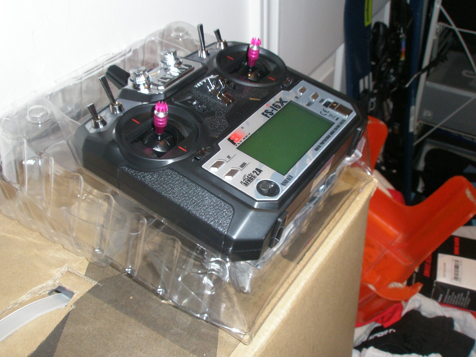 FlySky FS 16 2.4G 6 CH Radio System Transmitter For RC Airplane Brand ...