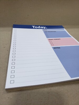 Daily Organizer Notepad - Pack of 15 Pads (50 sheets per pad) 8.5"x11 ...