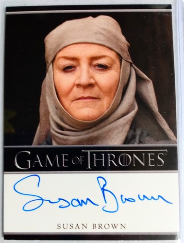2012 Game of Thrones Susan Brown as Septa Mordane Autograph Auto | eBay