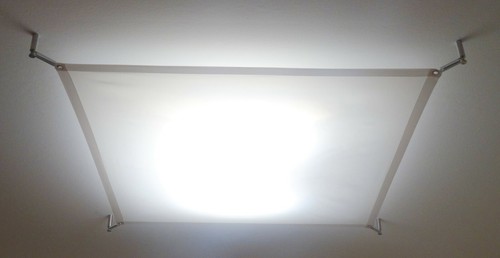 LED Panel Sail 100x100cm SCREENBASE Ceiling Light Incl. Hardwareset ...