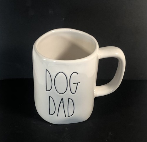 Rae Dunn Ceramic Mug Dog Dad White Artisan Collection By Magenta | eBay