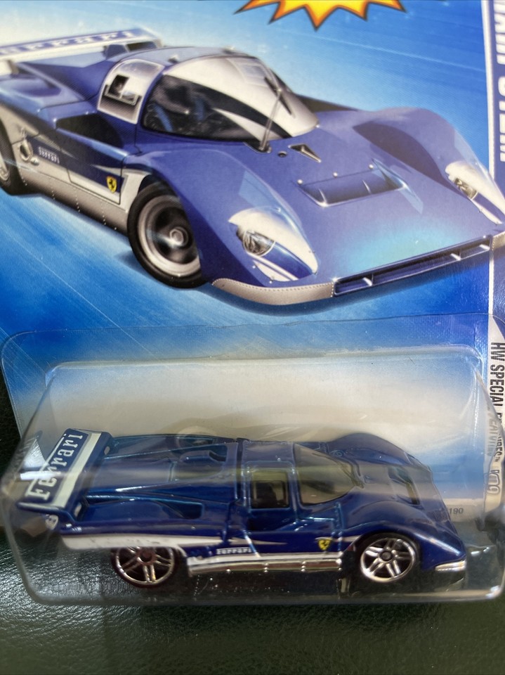 HOT WHEELS Ferrari 512M Blue Car Coupe HW Special Features 09 Engine ...
