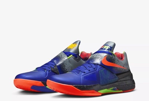 Men's Nike Zoom KD 4 Nerf MVP Kevin Durant Basketball Shoes FQ8180-400 ...