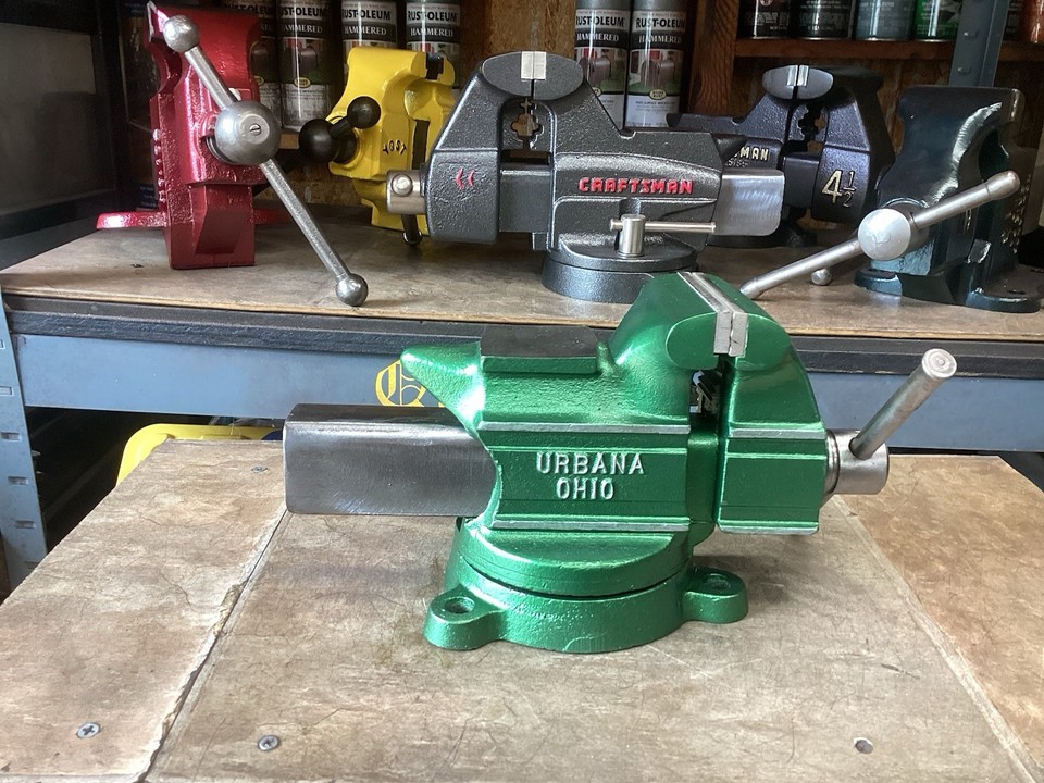 RESTORED VINTAGE Desmond Simplex 350 BENCH VISE IN JAWS 17 Lbs USA | eBay