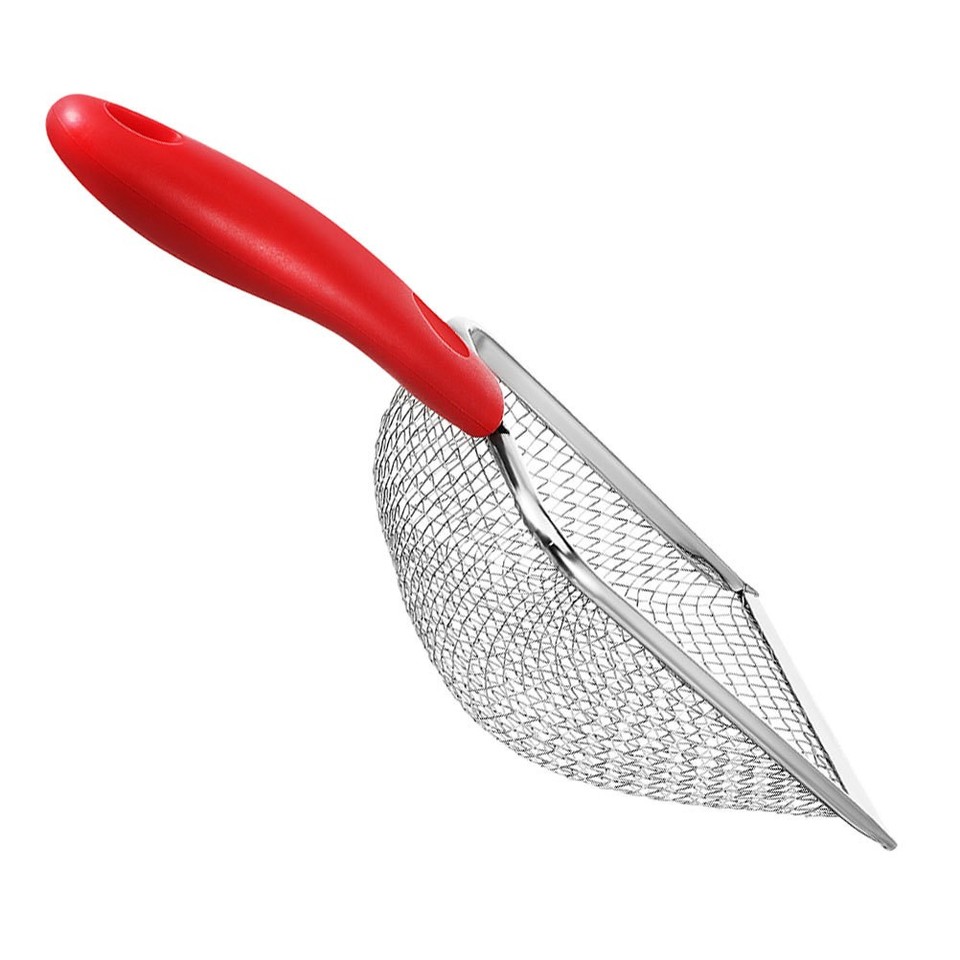 Portable Pet Litter Scoop Stainless Steel Mesh Poop Scoop For Reptile ...