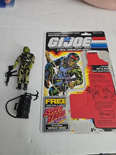 Gi Joe Hit & Run With File Card, Missing Knife | eBay
