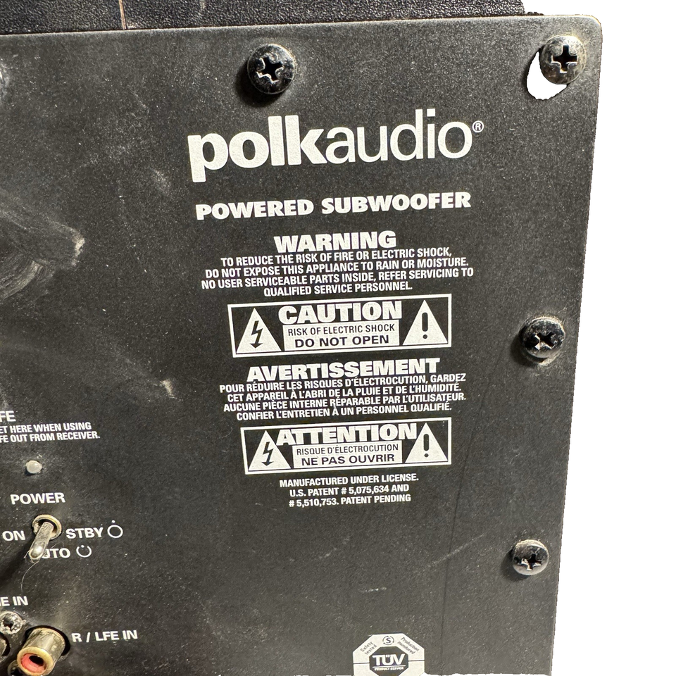Polk Audio PSW110 10" HiFi Powered Subwoofer, Black 110W | eBay