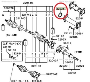 Front R/H Diff Outer Tube Oil Seal For Mitsubishi L200 / Pajero/Shogun ...