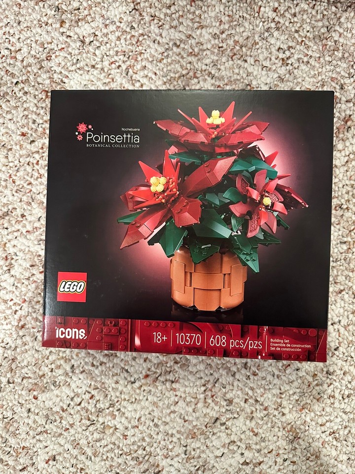 Lego Botanical Collection Poinsettia 10370 NEW/SEALED BOX 673419401050 ...