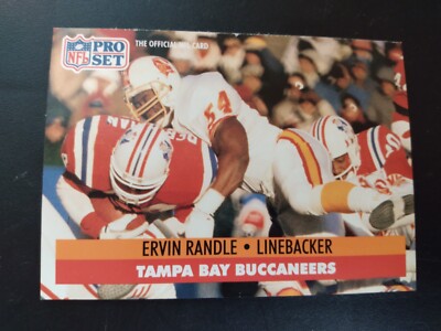 Ervin Randle Tampa Bay Buccaneers Linebacker NFL 1991 Pro Set #313 | eBay