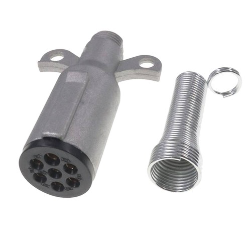 7 Way Round Split Pin Plug / Fits Large Truck Semi Trailer Light Wiring ...
