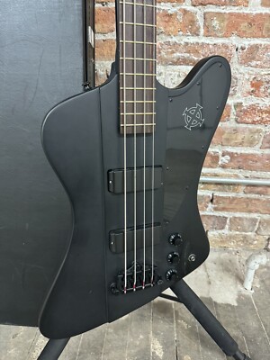 Epiphone Thunderbird XII Goth Black Bass W Original Hard Case T Bird IV ...
