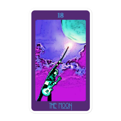 The Moon Tarot Card, Inspired by Led Zeppelin - Bubble-free stickers | eBay
