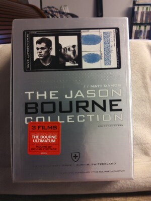 The Jason Bourne Collection DVD Box Set Collector Edition Matt Damon 3 ...