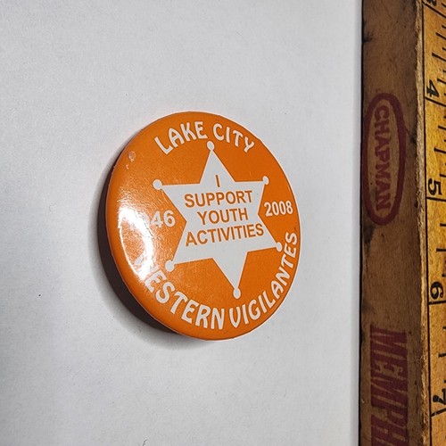2008 Lake City Western Vigilantes Orange Pinback Button Seattle | eBay