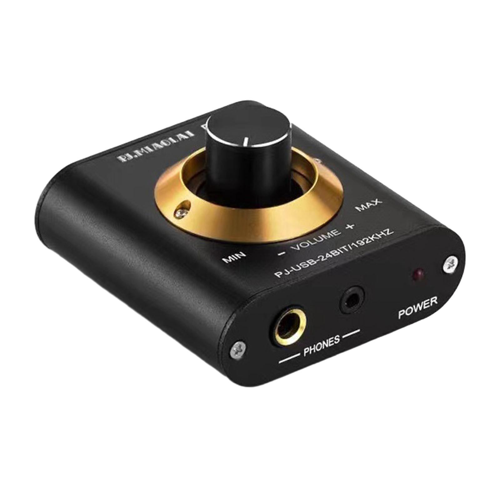 Sound Card PC cm6642 DAC 24Bit/192KHz USB to 3.5mm 6.35mm Audio Jack ...