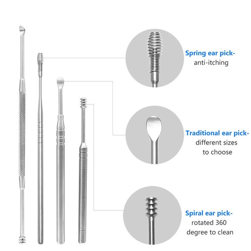 10pcs Pimple Popper Blackhead Remover Tool +Ear Wax Removal +Cuticle ...