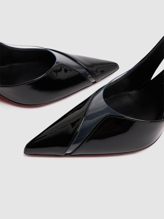 Christian Louboutin - Women - 80mm Posticha patent leather & PVC pumps ...