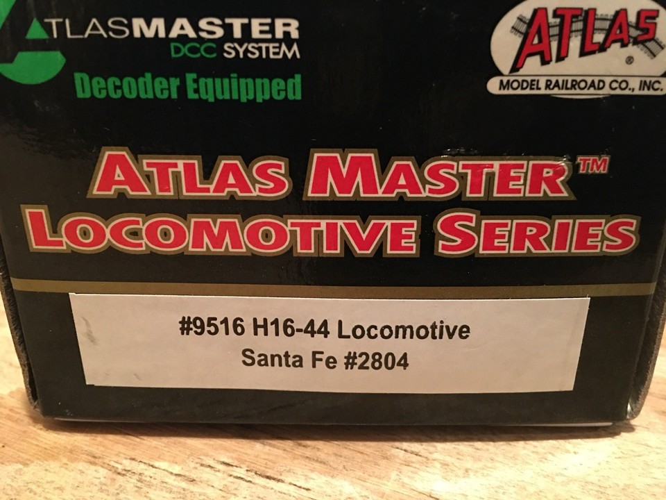 HO Atlas Master Series 9516 Santa Fe H16-44 Powered Diesel Locomotive ...
